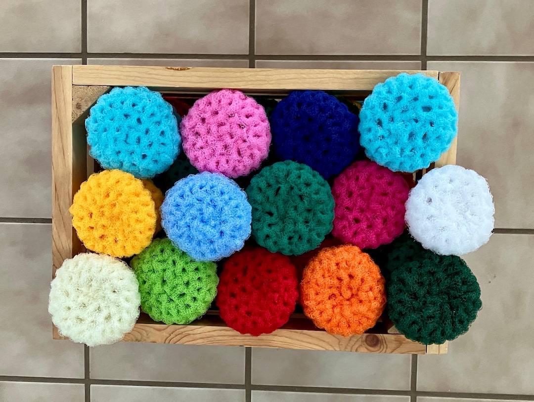 Set of 3. Nylon Dish Scrubbies/nylon Pot Scrubbies/ Dish Scrubbie ...