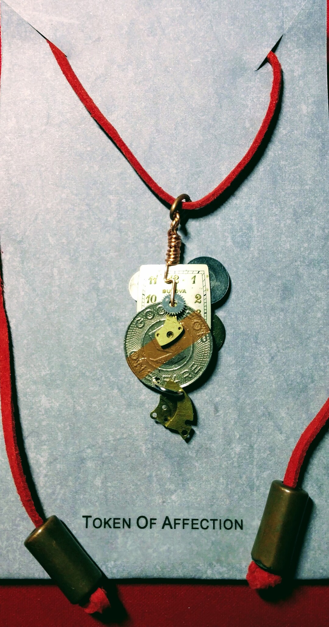 N2 - Lariat Septa Token Necklace - Etsy