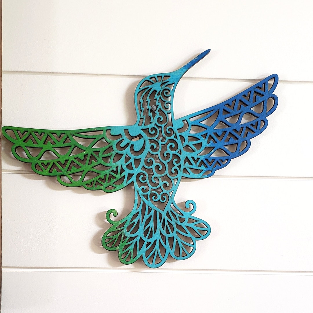 Laser Cut Hummingbird - Etsy