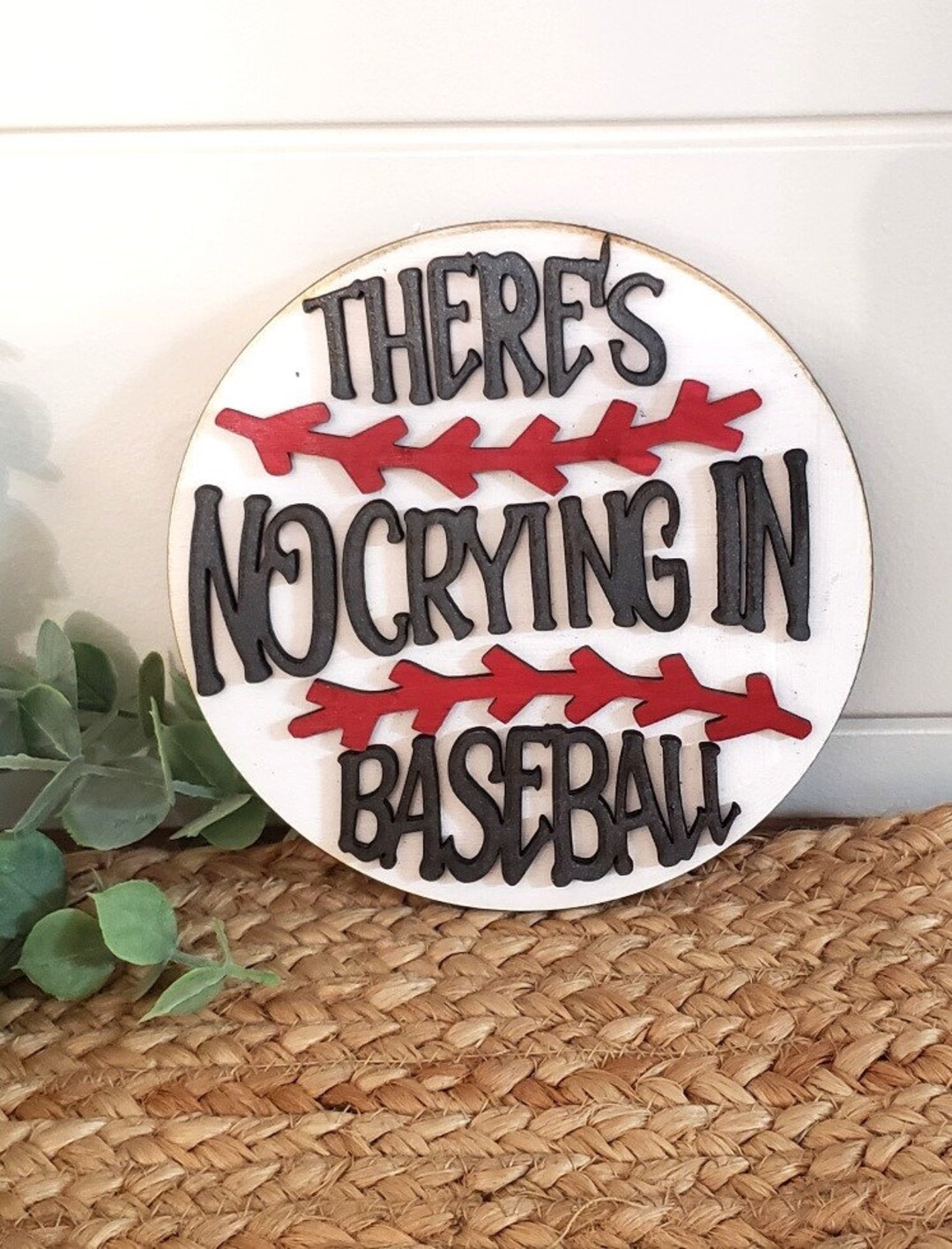 Laser Cut, Layered Baseball Sign for Tiered Trays - Etsy