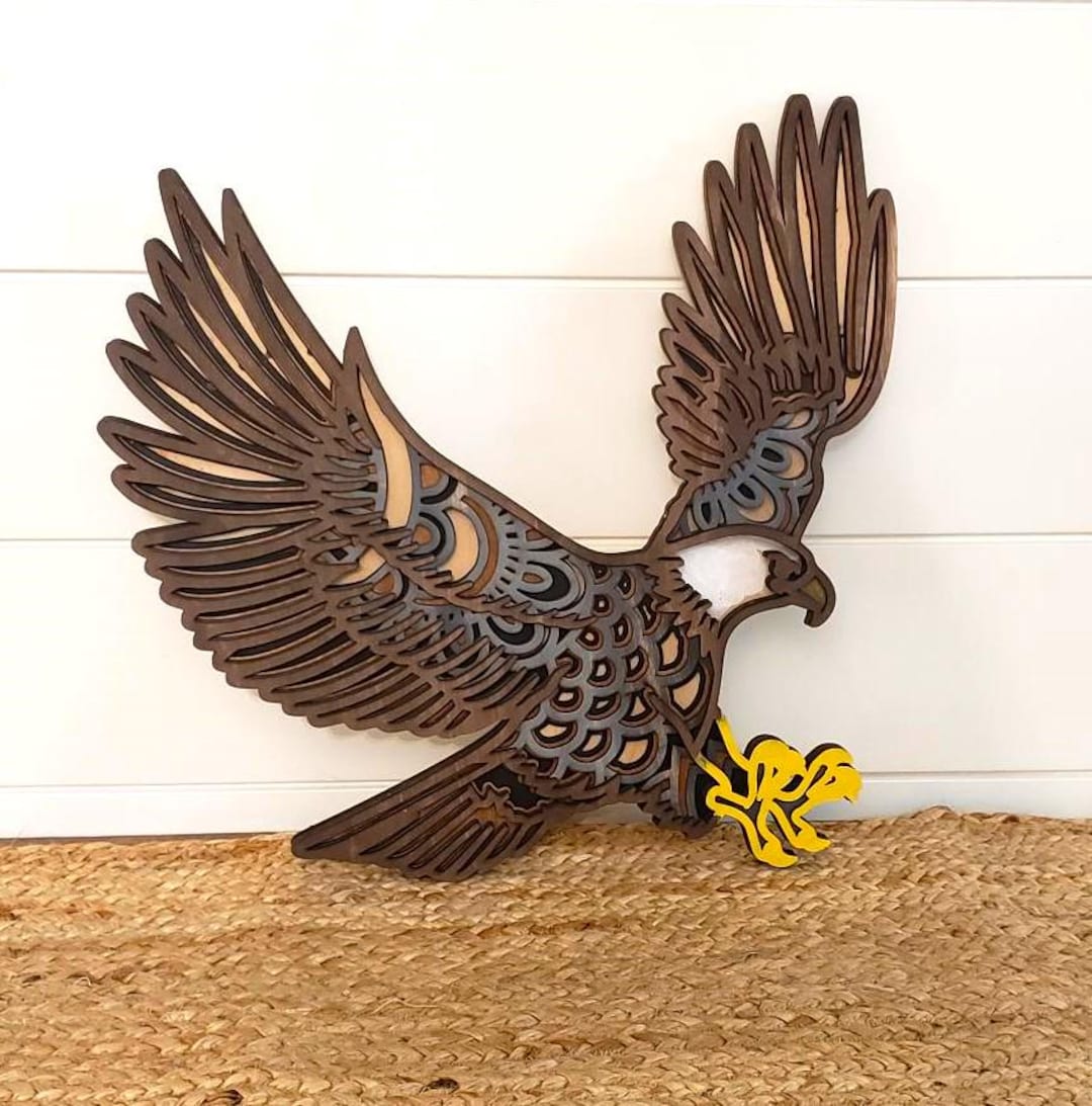 Eagle, Eagle Decor, Bald Eagle, Eagle Wall Hanging, Laser Cut Eagle, - Etsy
