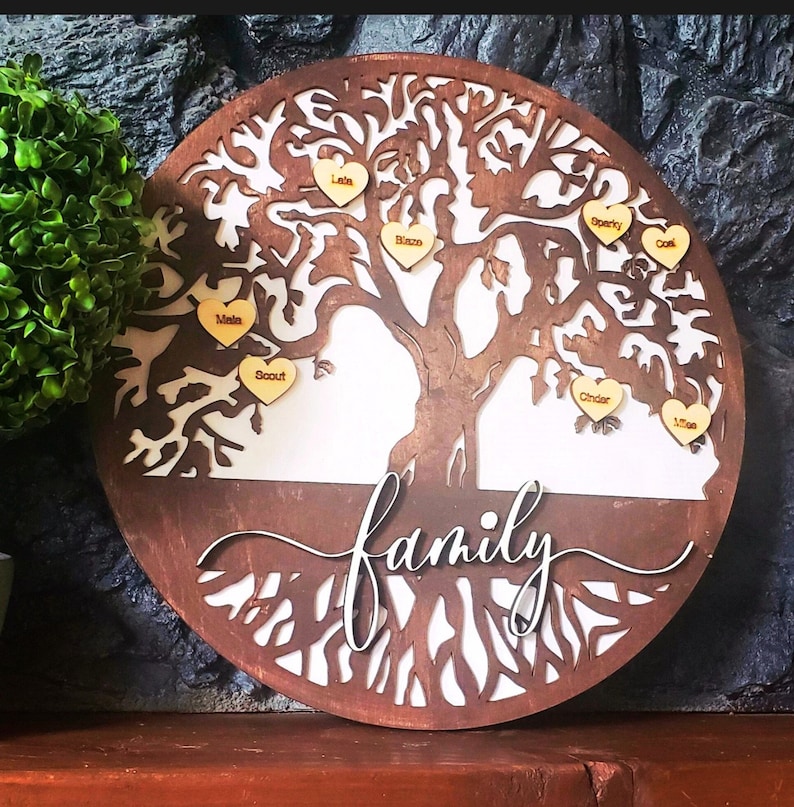 Laser Cut Family Tree - Etsy