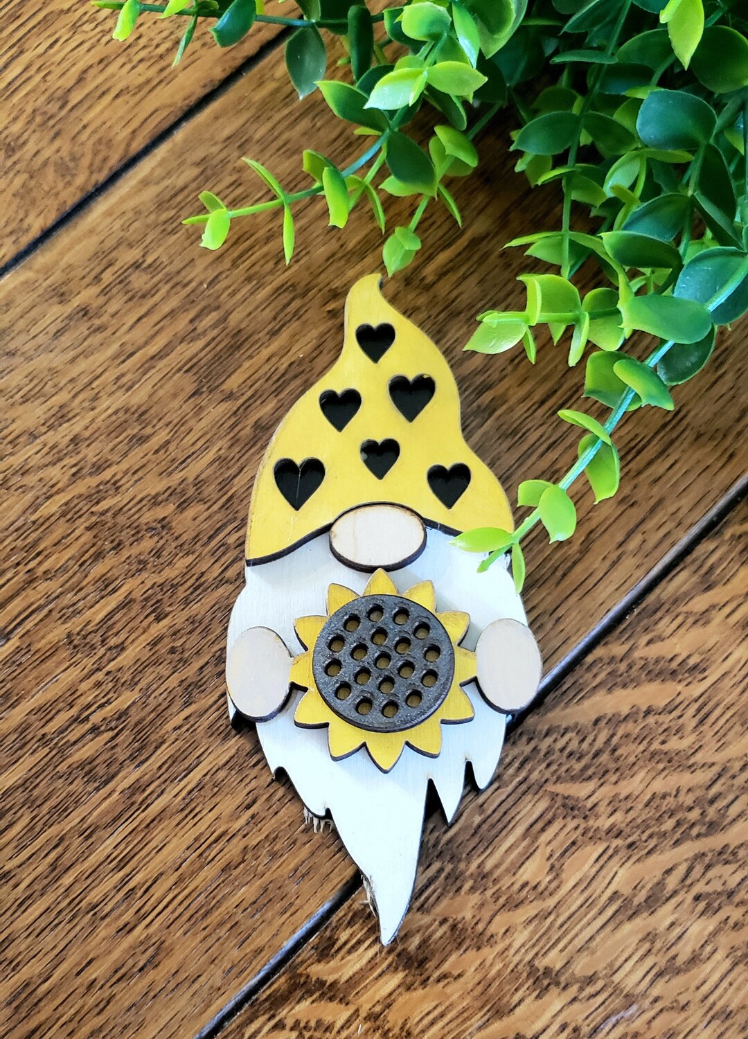 Sunflower Gnome Tiered Tray Shelf Decor - Etsy