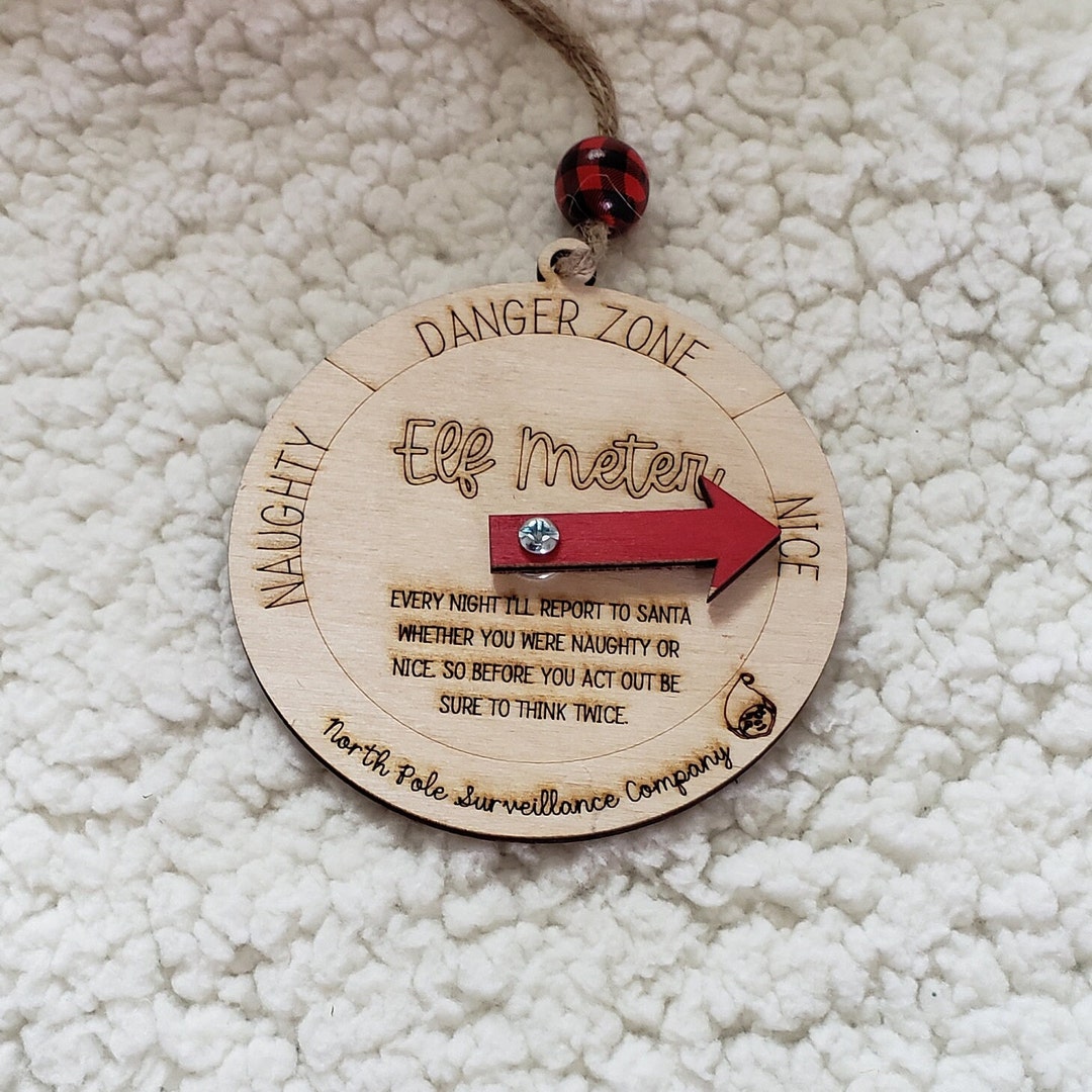 Laser Cut Elf Meter Ornament - Etsy