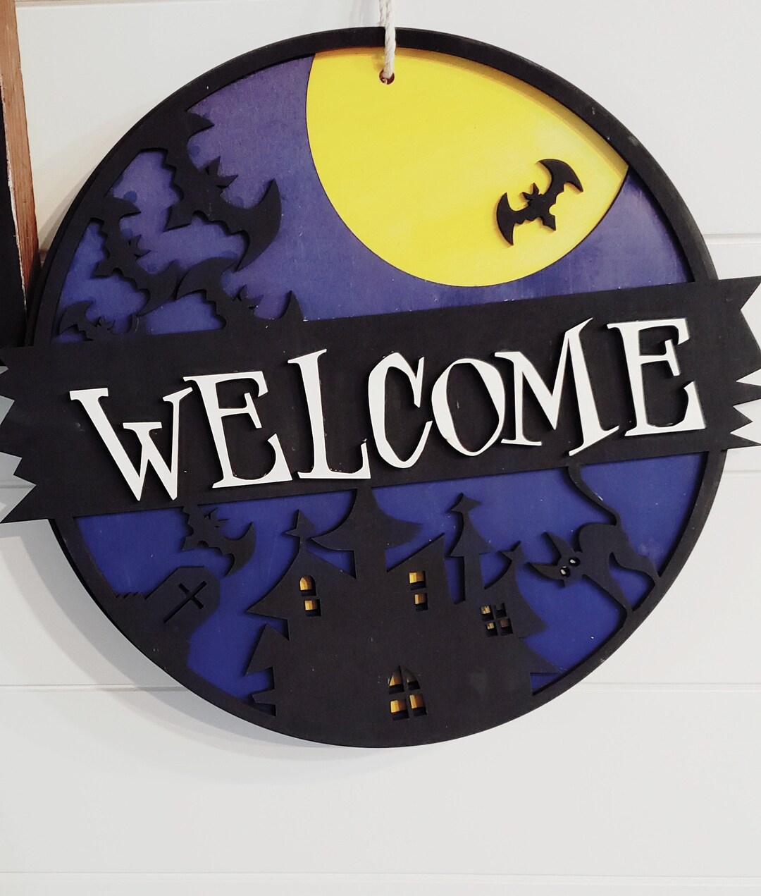 Laser Cut Halloween Sign, Door Hanger, Scary Sign, Fall Decor ...
