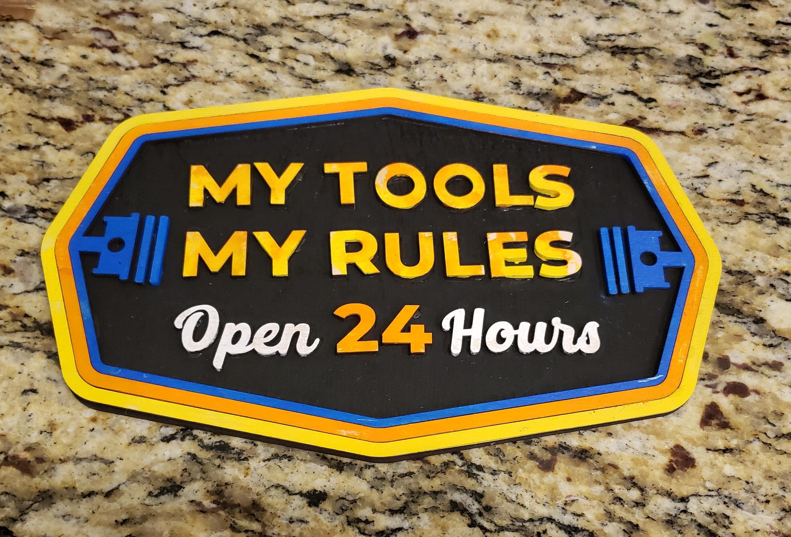 Laser Cut Sign, Garage Sign, Garage Decor, Toolbox Sign, Tools Sign ...