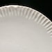 Handmade White Ceramic Dinner Plate With Vintage Looking Fluted Edge ...