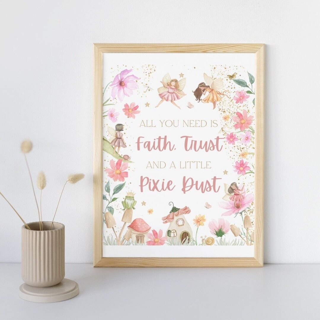 Fairy Birthday Table Sign PRINTABLE - Etsy