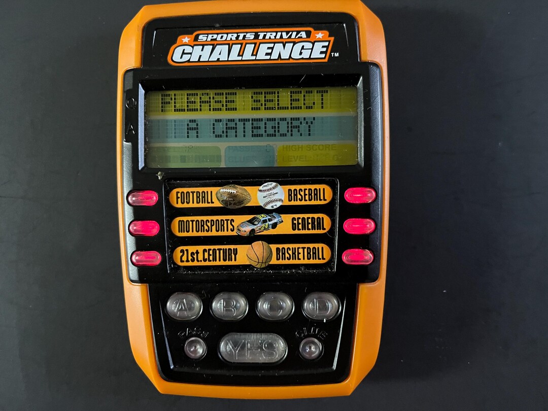 Sports Trivia Handheld LCD Pocket Game 5000 Questions - Etsy