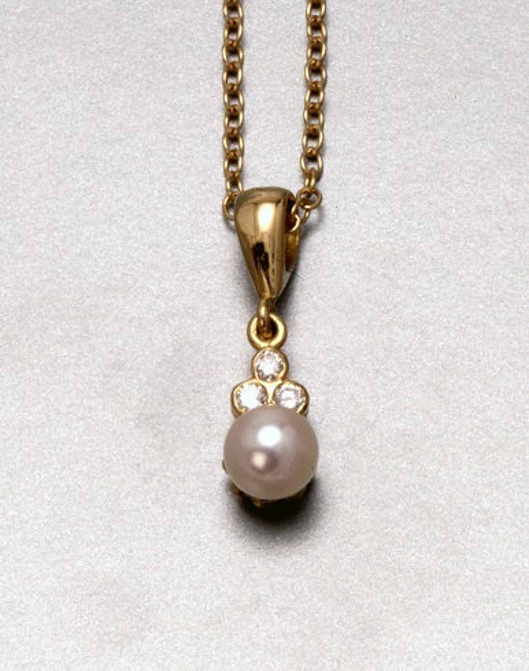 Champagne Collection Pearl and Diamond Pendant by John Fox - Etsy