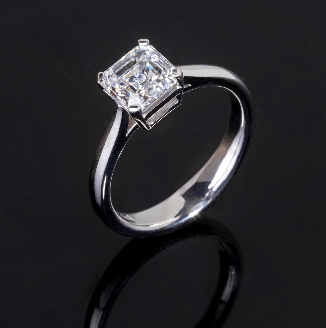 Assher Cut Diamond Ring by John R Fox Colour "d" Engagement, or Family ...