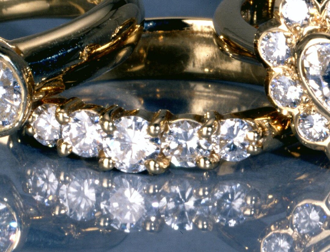 Graduated Five Stone Diamond Ring by John R. Fox - Etsy UK