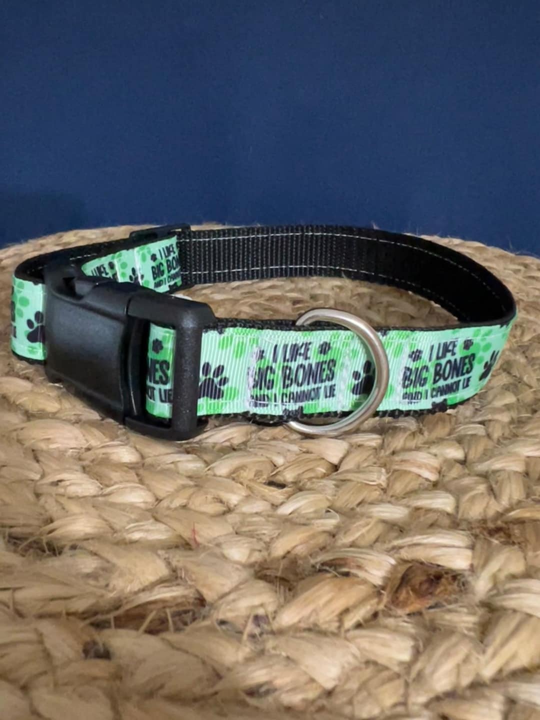 1 Inch I Like Big Bones & I Cannot Lie Dog Collar: Heavy Duty Webbing ...