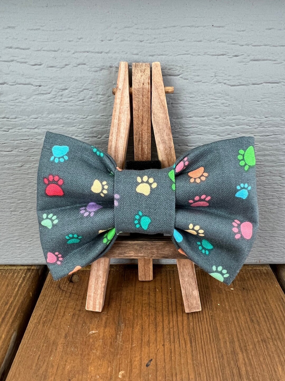 Paw Print Dog Bow Tie, Novelty Dog Bow Ties, Cute Dog Bow Ties, Pet Bow ...
