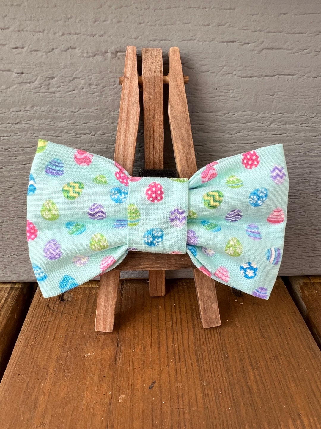 Tiny Easter Eggs Dog Bow Tie, Easter Dog Bow Tie, Spring Pet Bow Ties ...