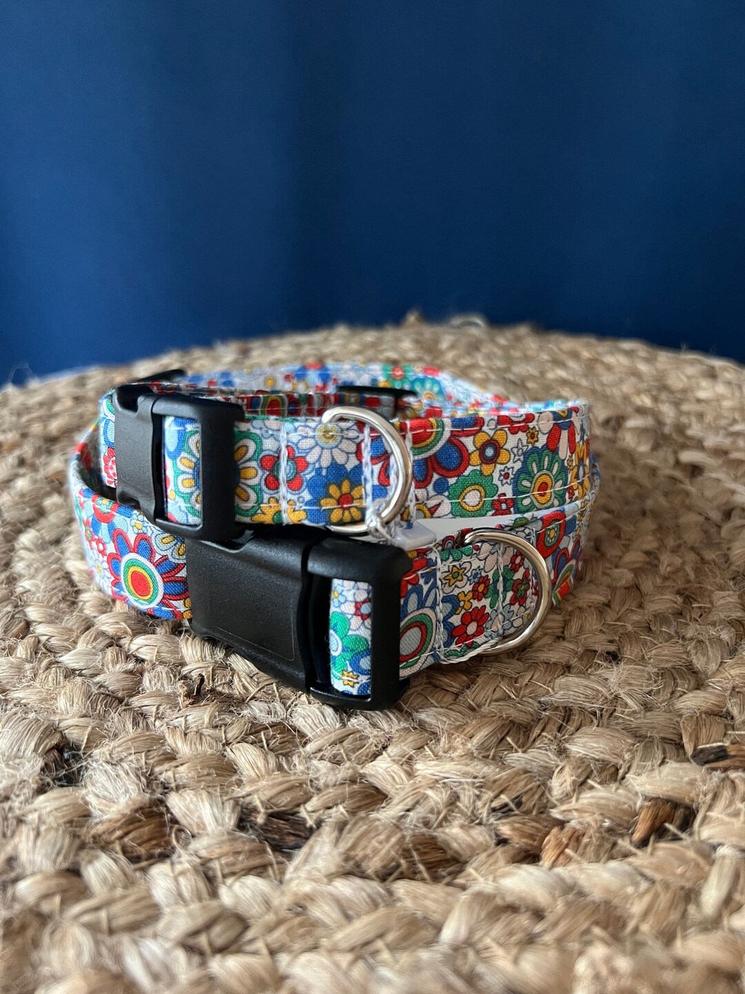Floral Dog Collars, Heavy Duty Webbing, Cute Dog Collars, Fabric Dog Collars, Girl Dog Collar ...