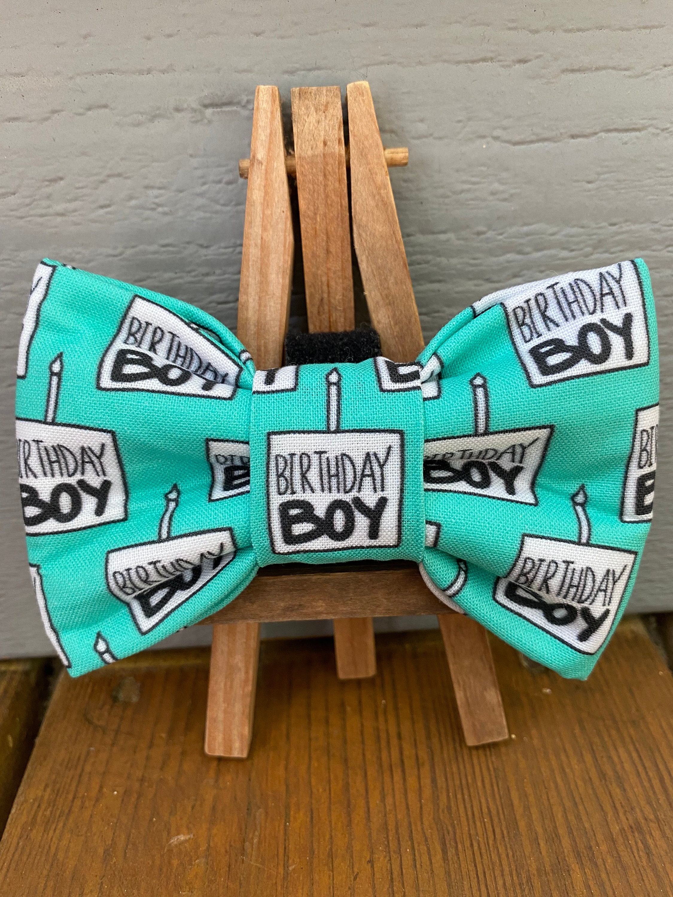 Aqua Boy Dog Bow Tie Party Dog Bow Ties Birthday Pet Bow - Etsy
