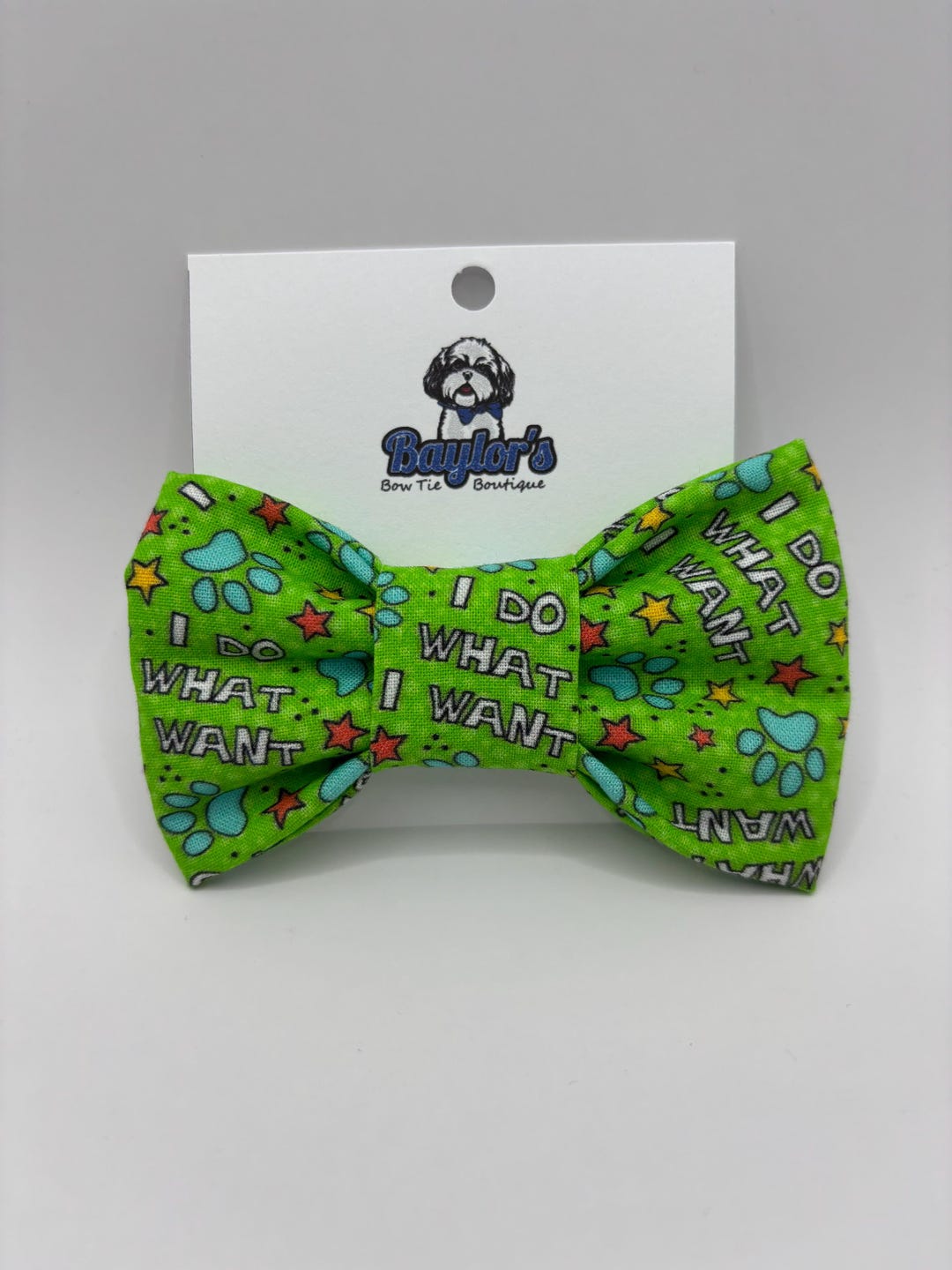 I Do What I Want Dog Bow Tie - Novelty Pet Collar Accessory - Etsy