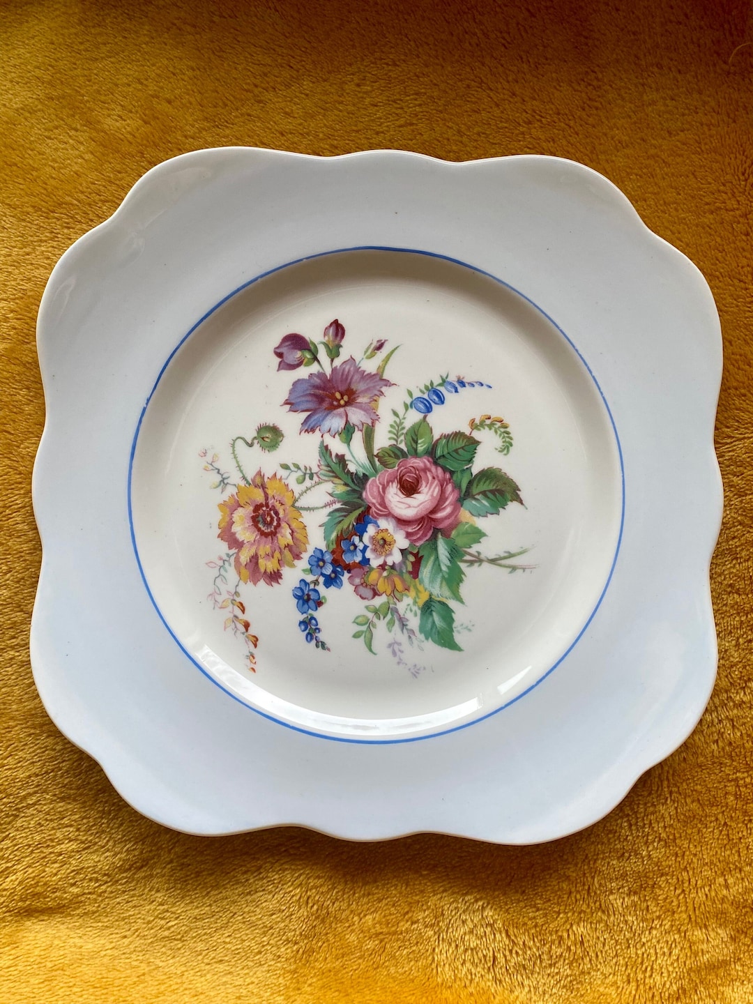 Vintage/antique Colclough Bone China Longton England Plate, Floral ...