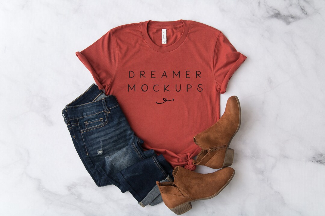 Bella Canvas Rust Mockup, Bella Canvas 3001 Mockup, 3001 Mock Up, Bella ...