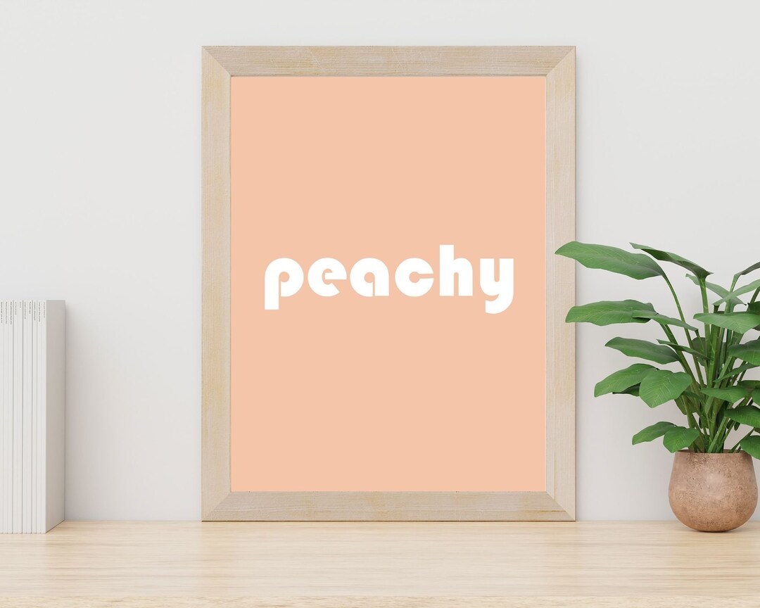 Peachy Digital Print Peachy Printable Peachy Digital Art JPG File - Etsy