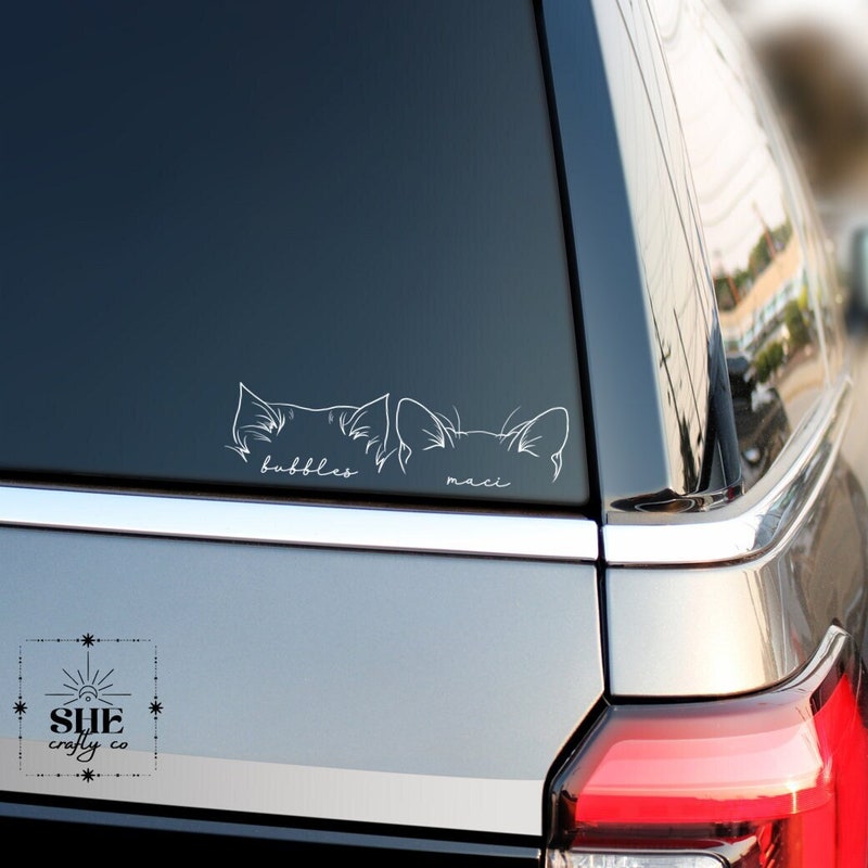 Cat Sticker for Car - Etsy