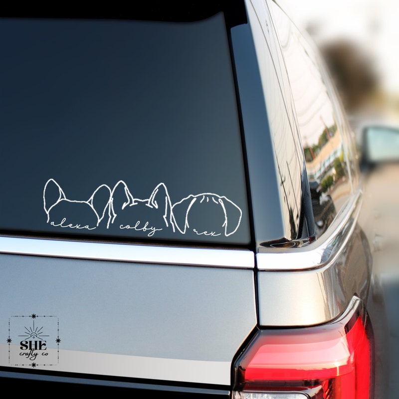Dog Car Decals - Etsy