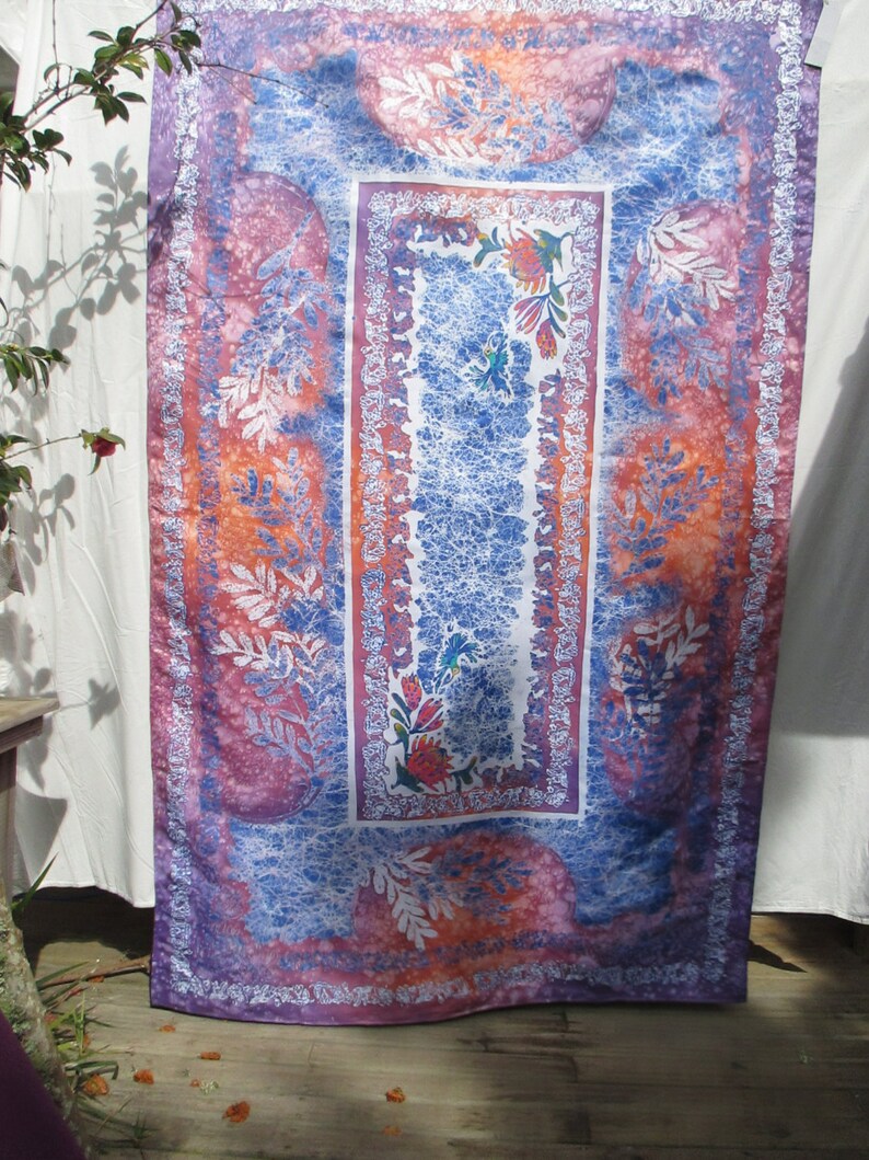 Batik Fine Art Tablecloth Protea Colorful - Etsy