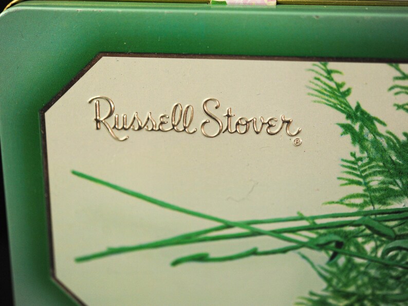 Vintage Russel Stover Choclates Empty Tin Box - Etsy