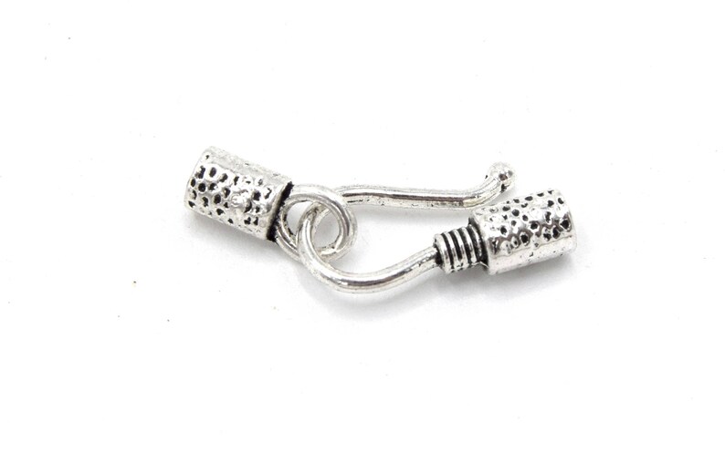 Fermoirs à Crochet Argent Vieilli, 18mm x9mm lot de 10/20 unités Hook ...