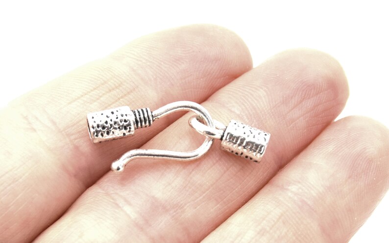 Fermoirs à Crochet Argent Vieilli, 18mm x9mm lot de 10/20 unités Hook ...