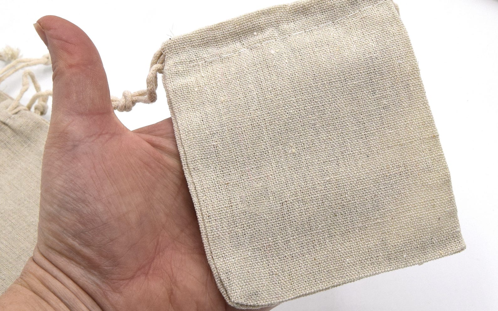 Sachets cotonPochette en coton bijoux de sac pochette - Etsy France