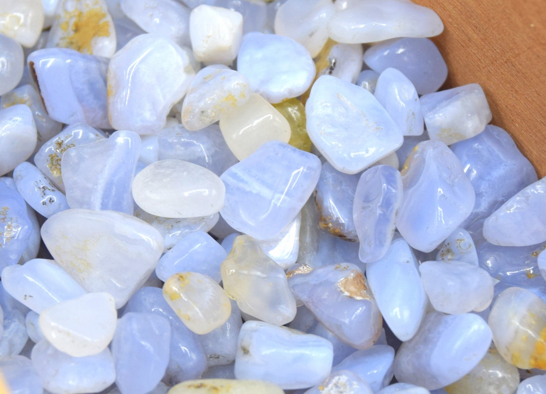 Natural Undrilled Blue Chalcedony Stones 25g/50g Lot - Etsy