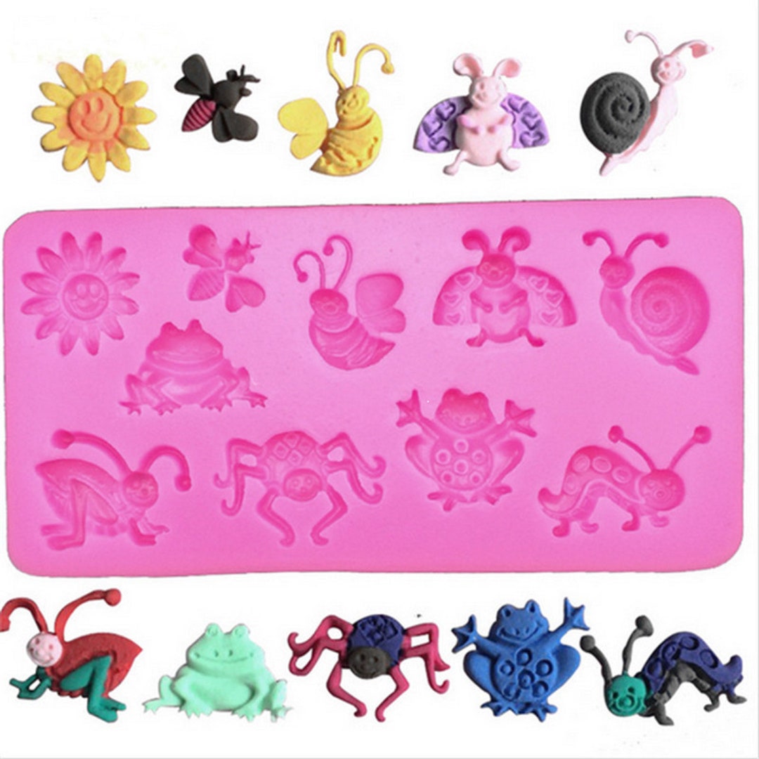 X1 Soft Silicone Mold Animals Spring Insects Making Resin - Etsy
