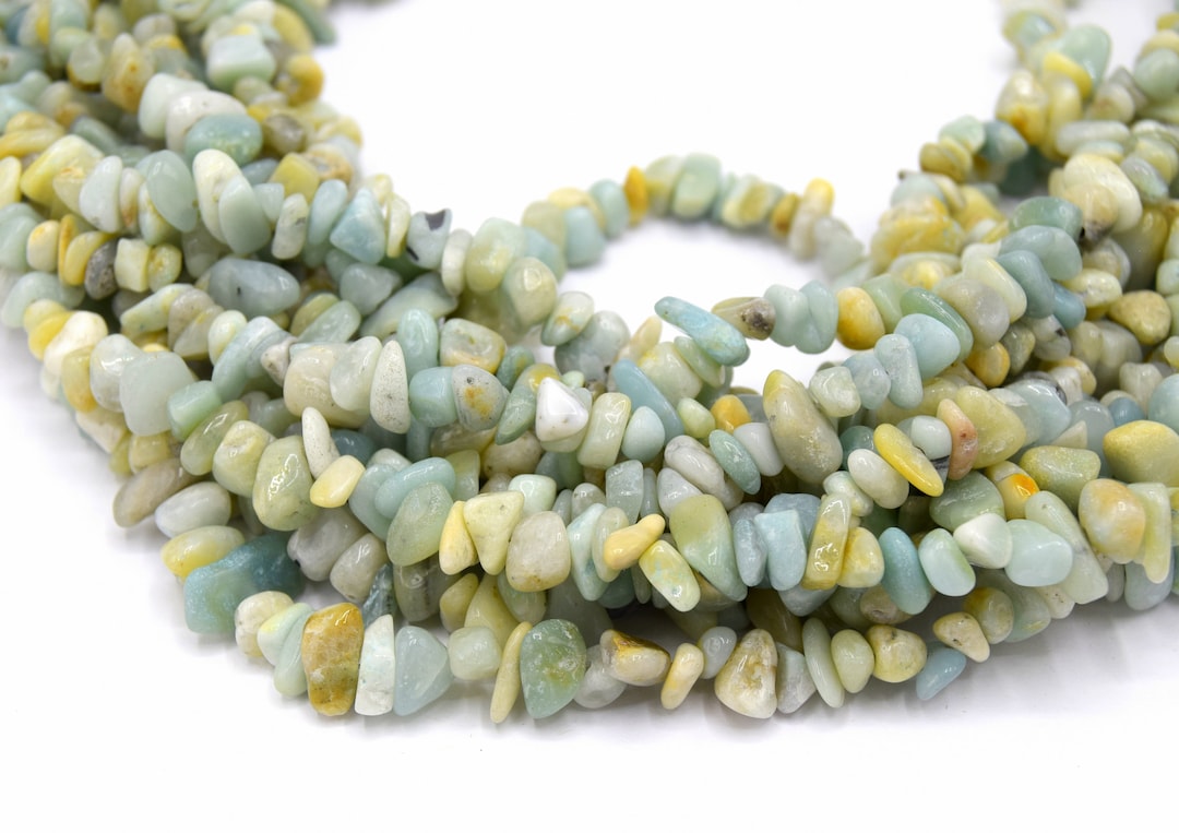 Natural Amazonite Beads Chips Green Gemstone Batches of 50/100 - Etsy