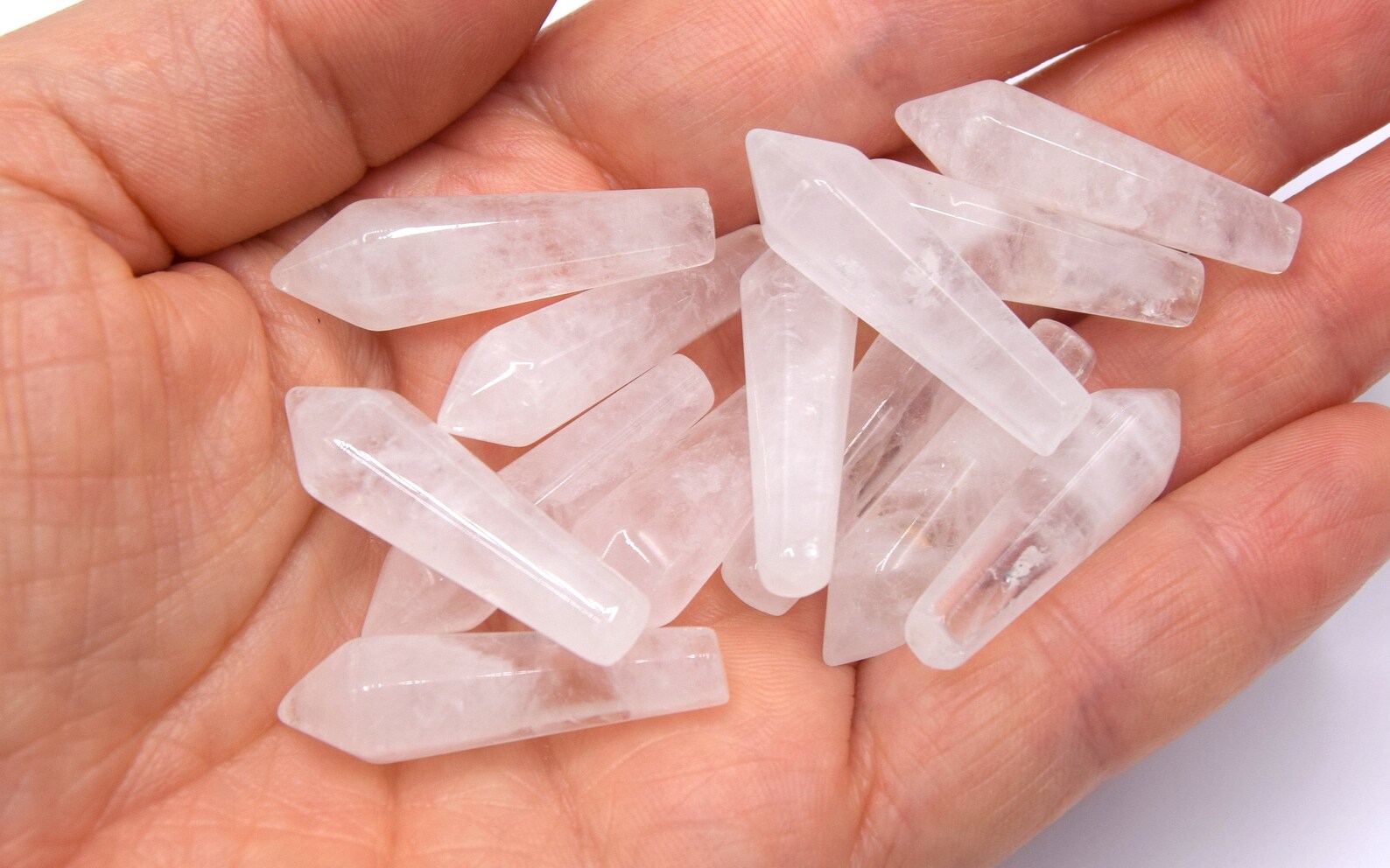 Cut Rock Crystal Point ~3cm Undrilled, Mineral. - Etsy