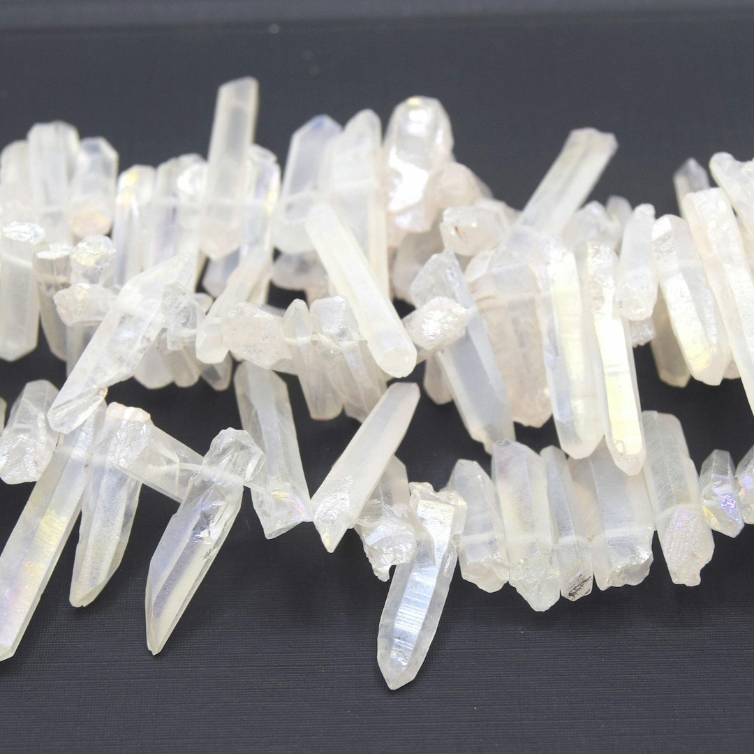 X10 Galvanized Quartz Crystal Points, Nuggets - Etsy