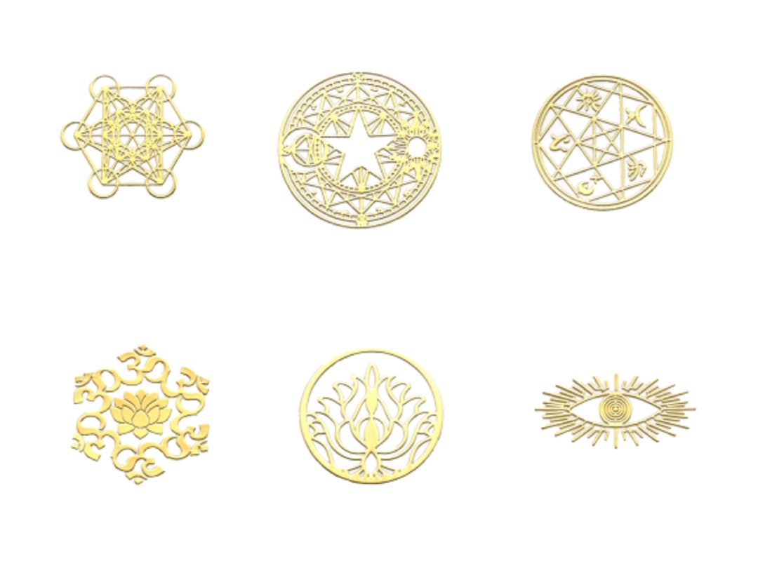 1 Self-adhesive Brass Sticker Scrapbooking Stickers for - Etsy