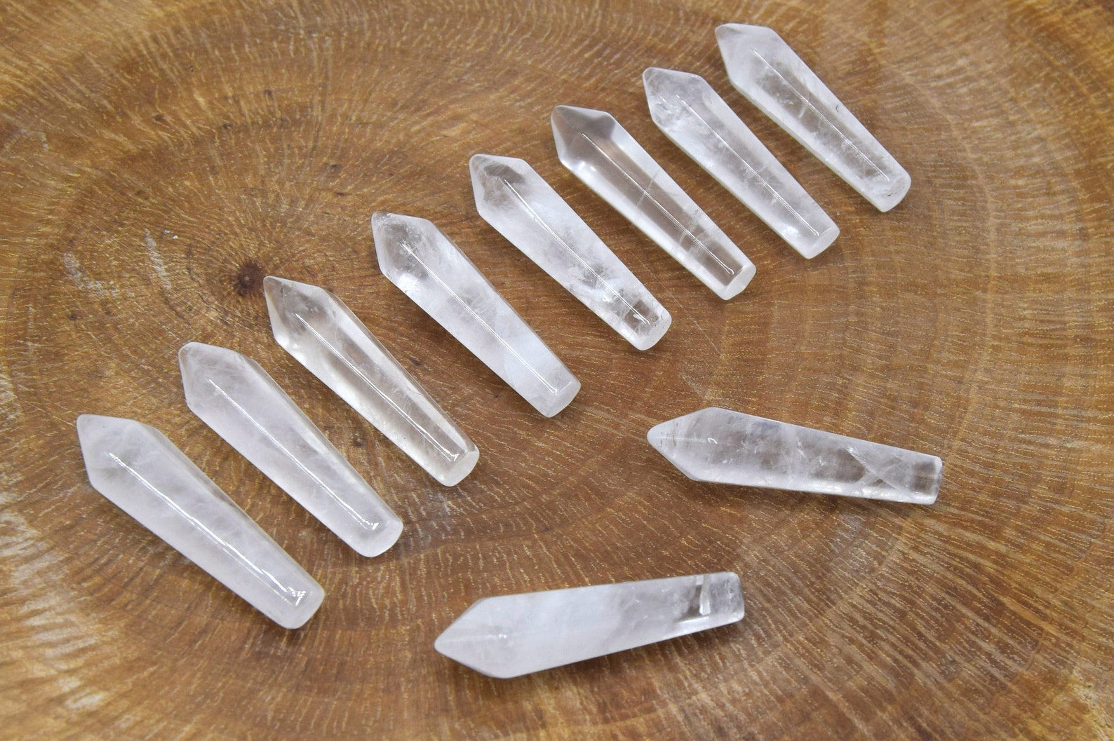 Cut Rock Crystal Point ~3cm Undrilled, Mineral. - Etsy