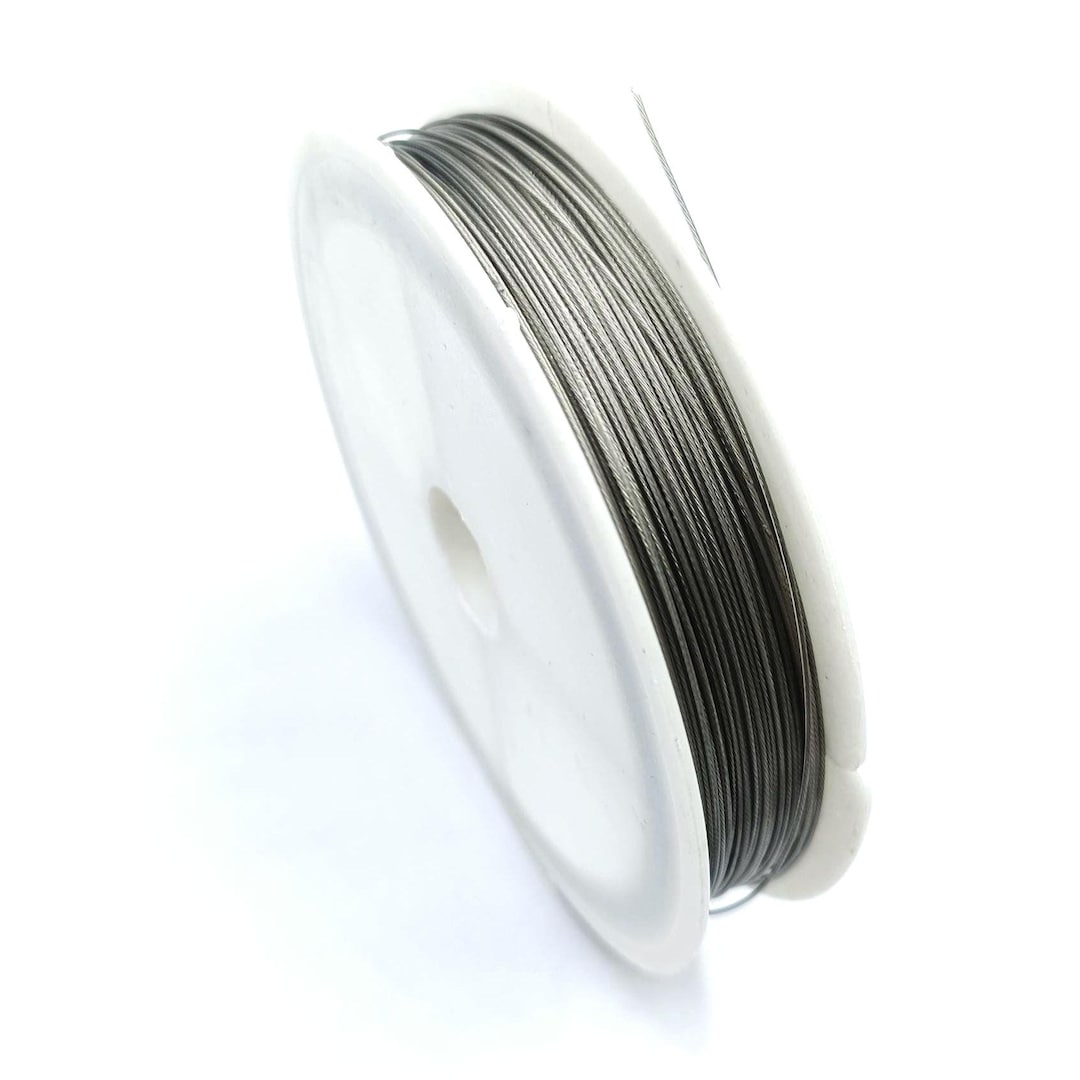 50 mètres de fil en acier inoxydable, grix inox, 0.45 mm FA01 - Etsy France