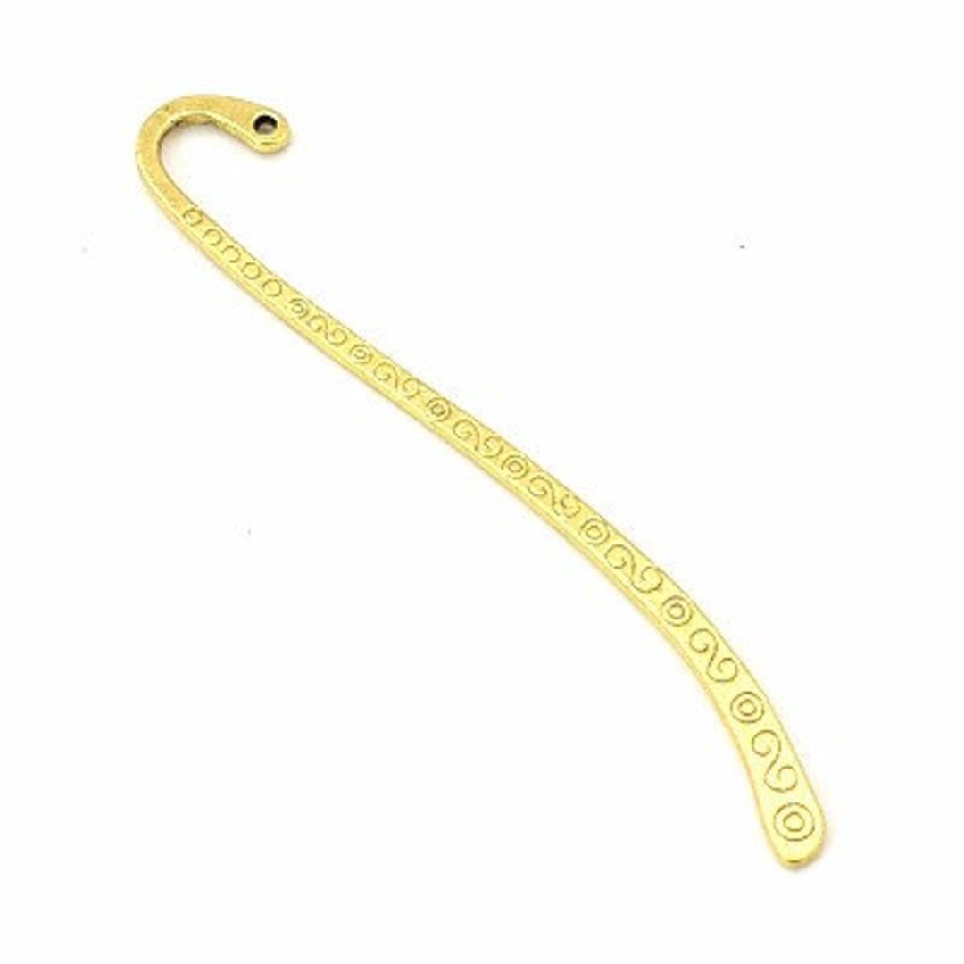 5 Engraved Gold Metal Bookmarks Spiral 8.4cm - Etsy