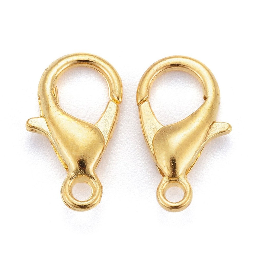 50 Gold/silver Metal Crab Claw Clasps 12x6mm, Jewelry Making - Etsy