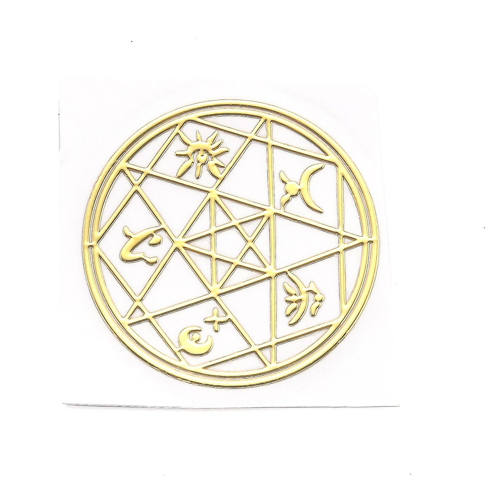 1 Self-adhesive Brass Sticker, Scrapbooking Stickers, for Gold Epoxy ...