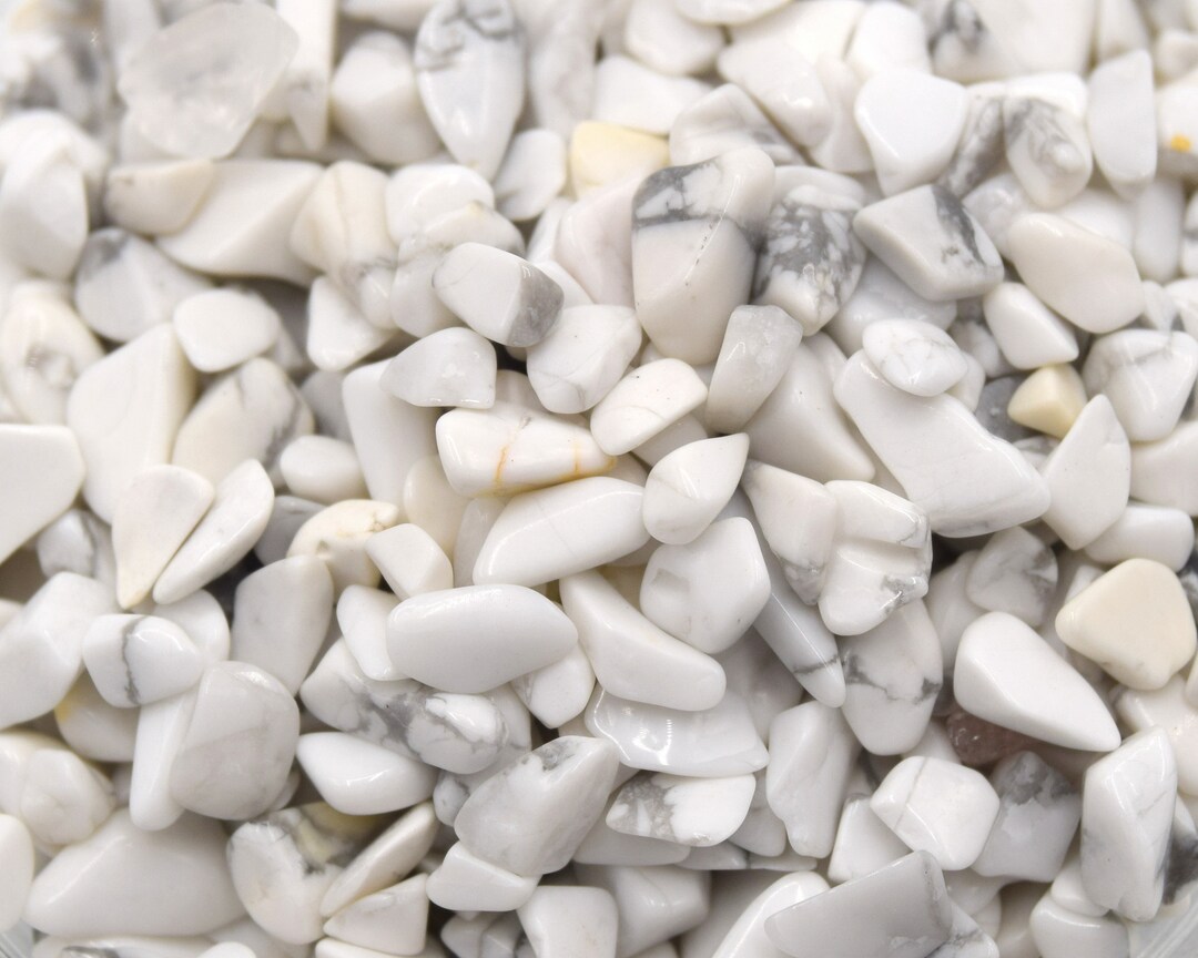 15grs/50grs/100grs Tiny Undrilled White Howlite Chips, 28x24mm Small ...