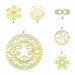 1 Self-adhesive Brass Sticker, Scrapbooking Stickers, for Gold Epoxy ...