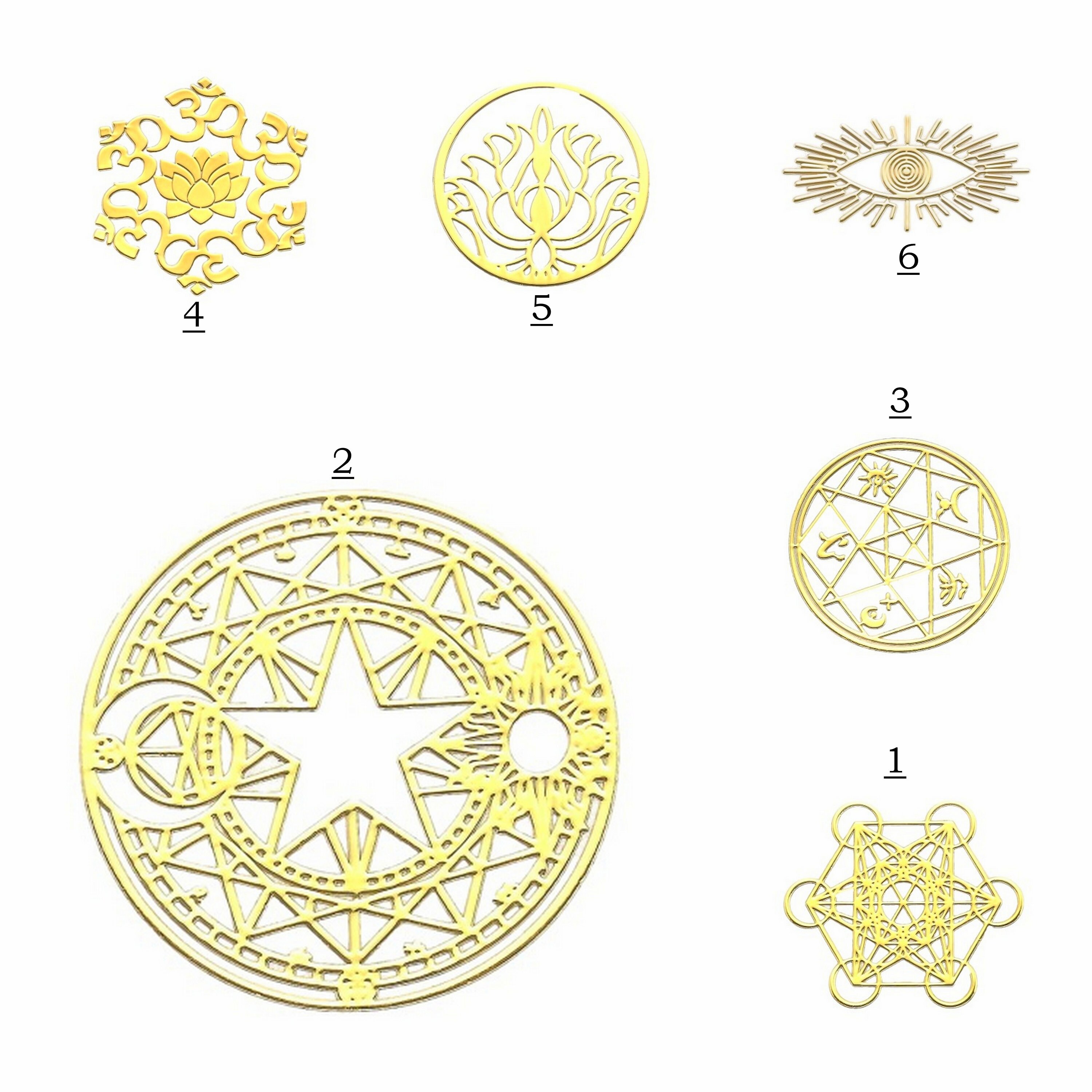 1 Self-adhesive Brass Sticker, Scrapbooking Stickers, for Gold Epoxy ...