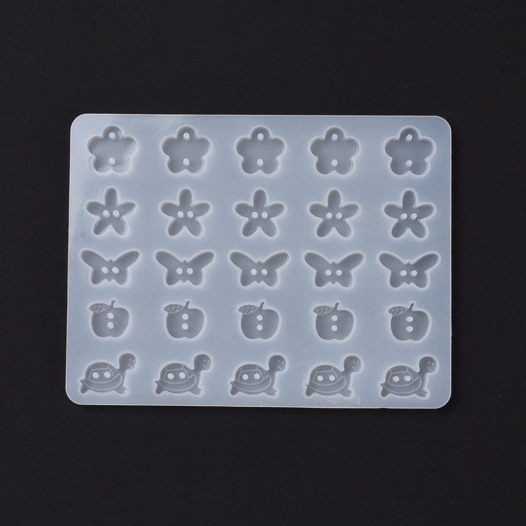 Epoxy Resin, UV Resin and Polymer Button Molds for Flowers, Butterflies ...