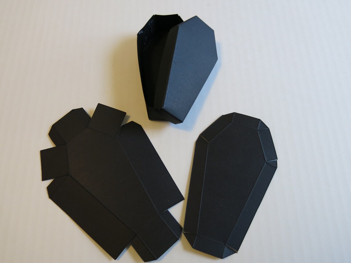 40 Color Coffin Treat Boxes Two Sizes Assembled or Craft - Etsy Australia