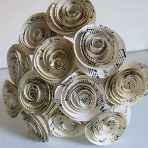 Sheet Music Paper Flowers for Centerpiece, Musical Theme Party ...