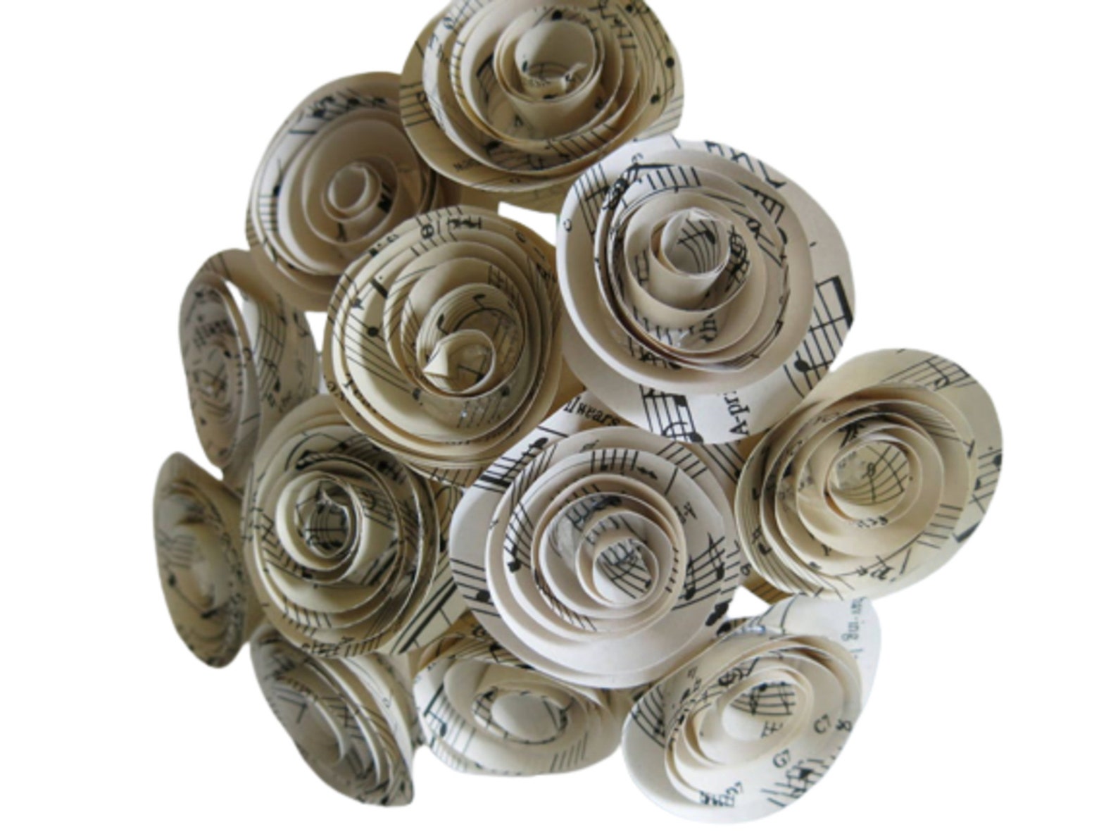 Sheet Music Paper Flowers for Centerpiece, Musical Theme Party ...